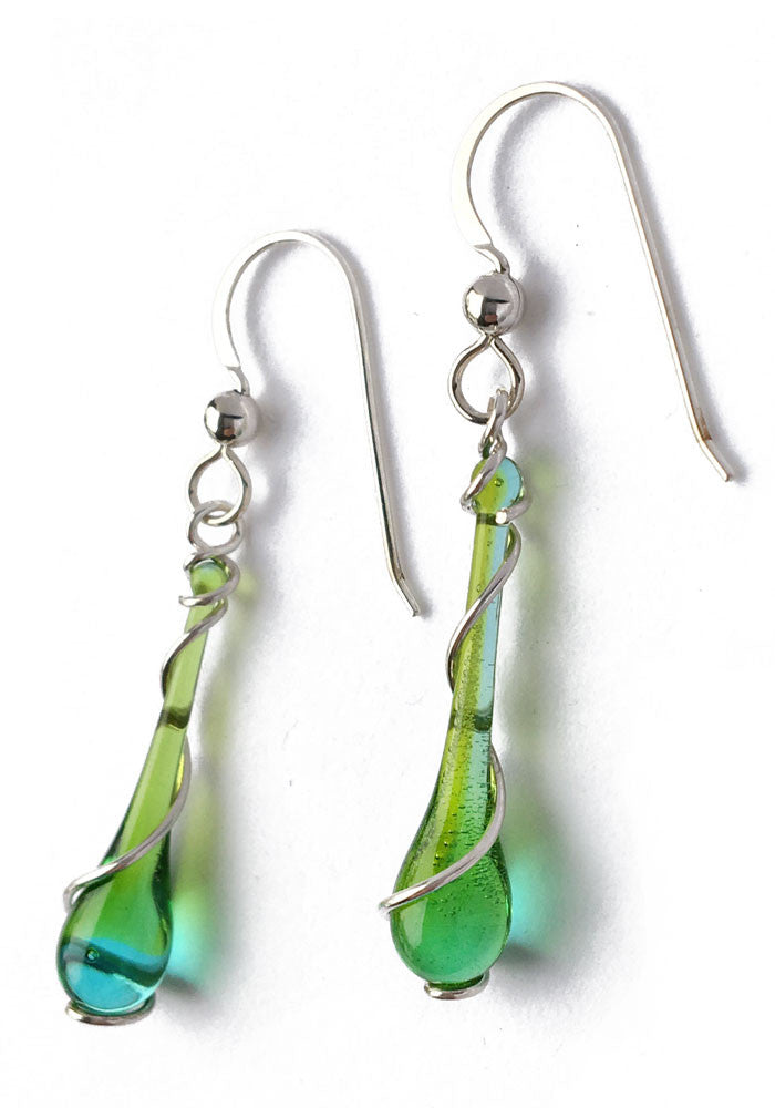 Glass earrings and more by Sundrop Jewelry: Sun-Melted Glass Jewelry